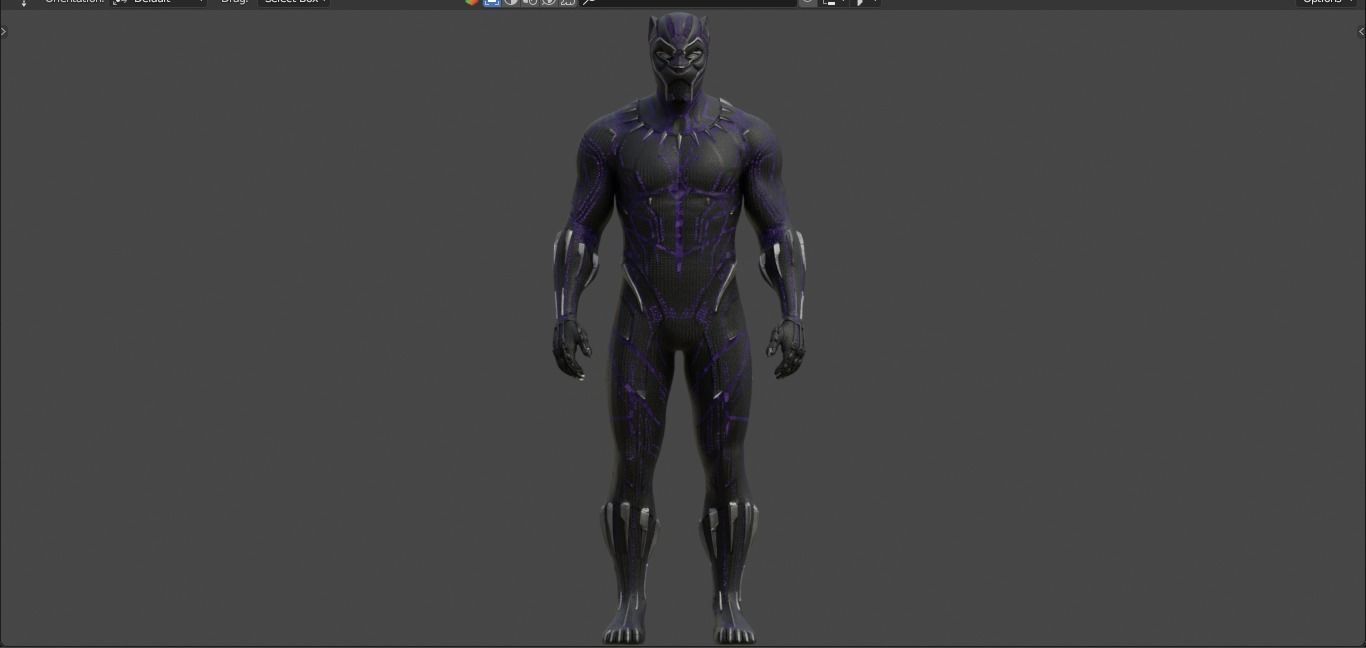 Black Panther - T challa - from Avengers Infinity War 3D Model 3D model ...