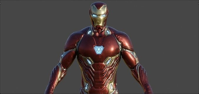 Iron Man -Tony Stark- Mark 50 from Avengers Infinity War 3D model ...
