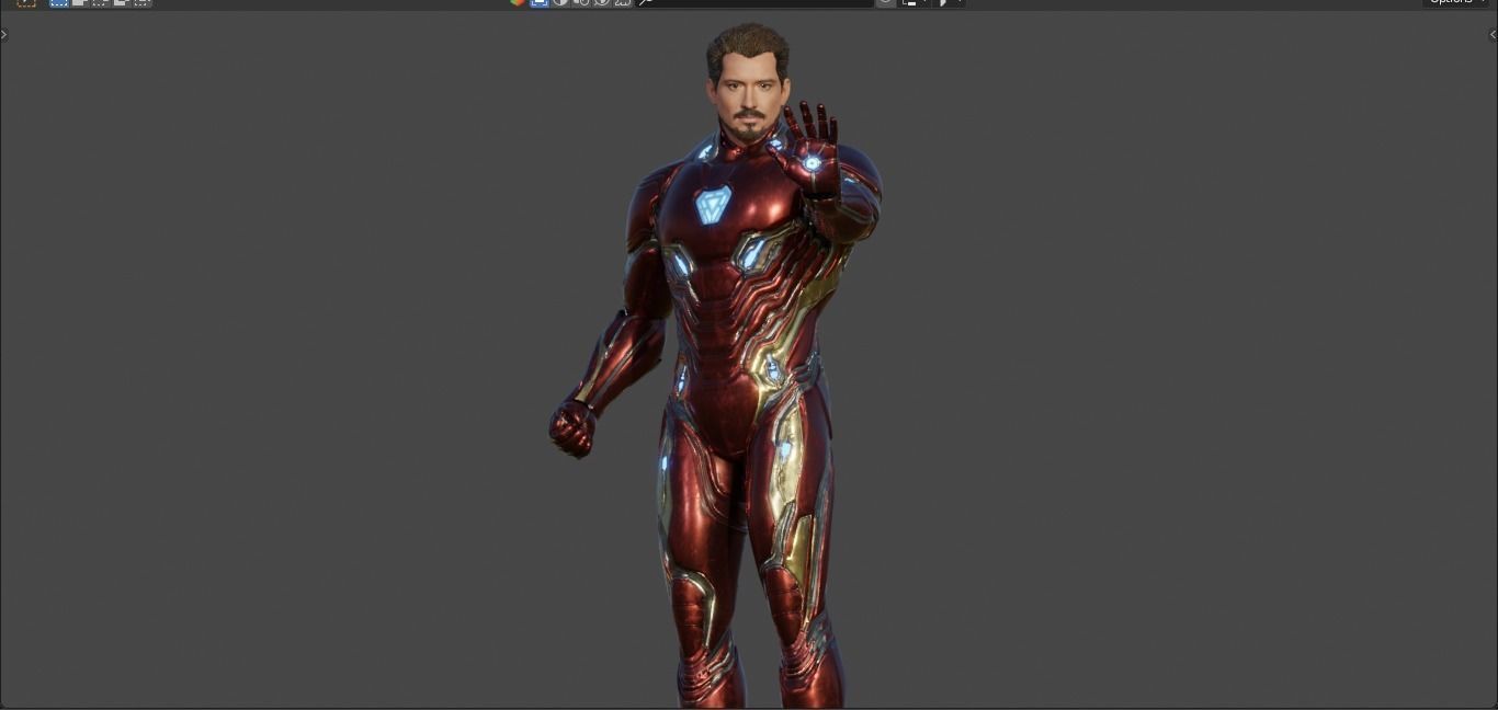 Iron Man -Tony Stark- Mark 50 from Avengers Infinity War 3D model ...