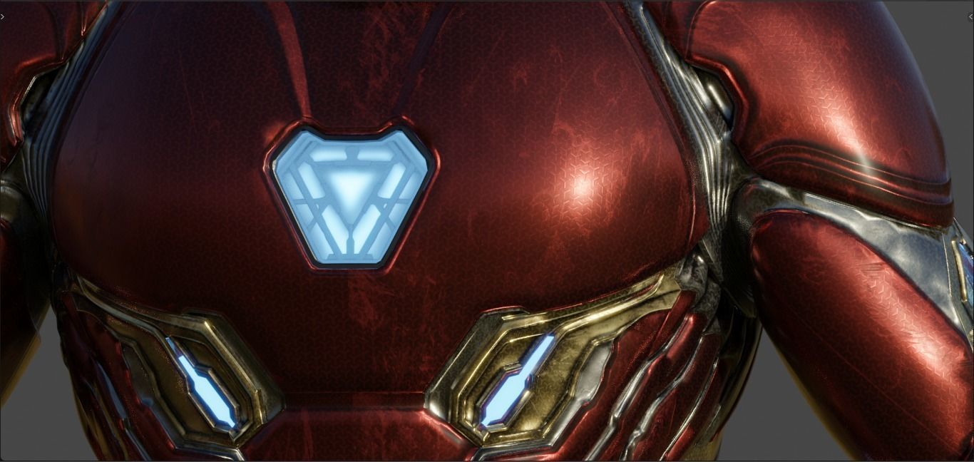 Iron Man -Tony Stark- Mark 50 from Avengers Infinity War 3D model ...