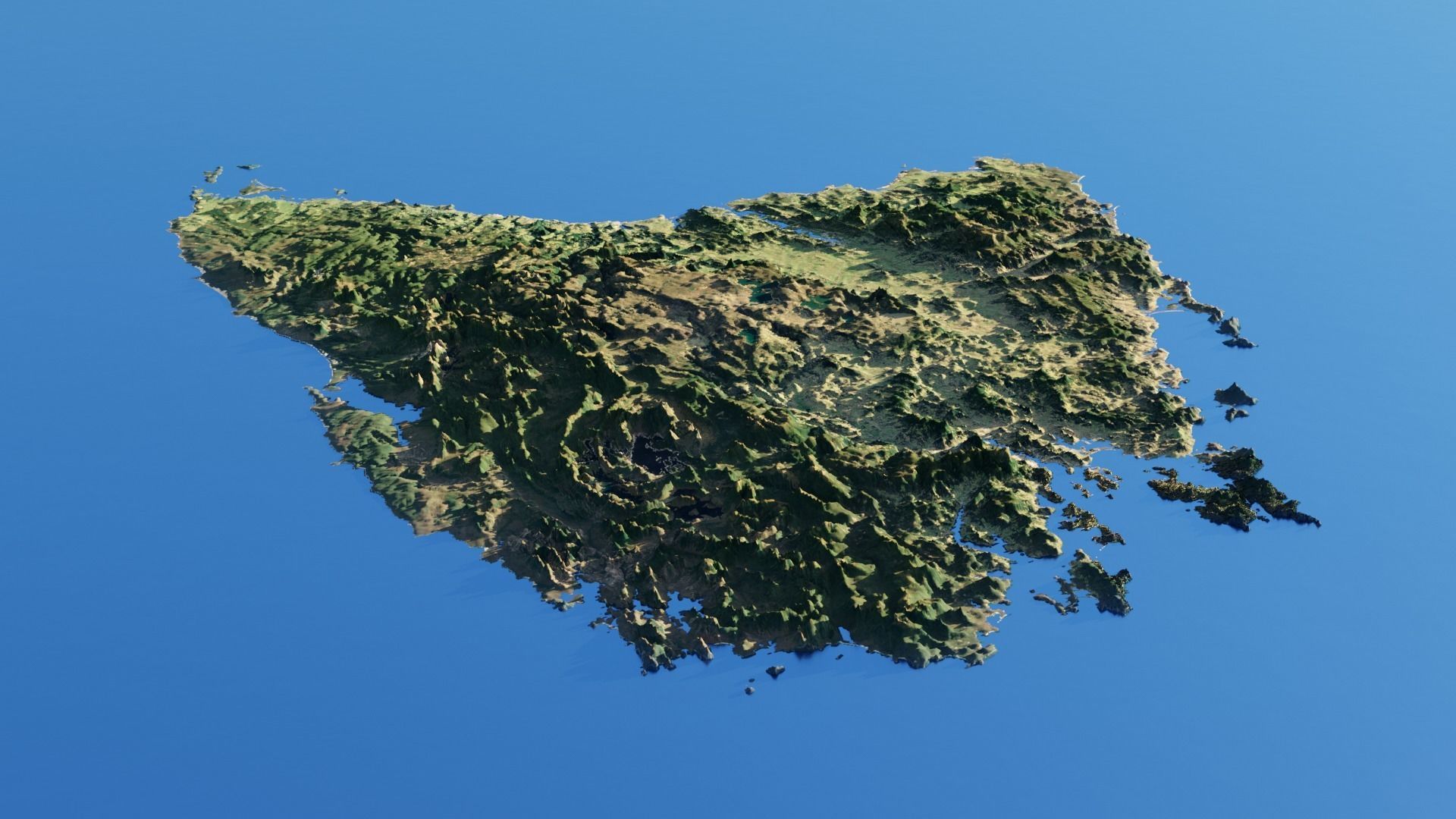 3D Terrain model of Tasmania Australia 3D model | CGTrader