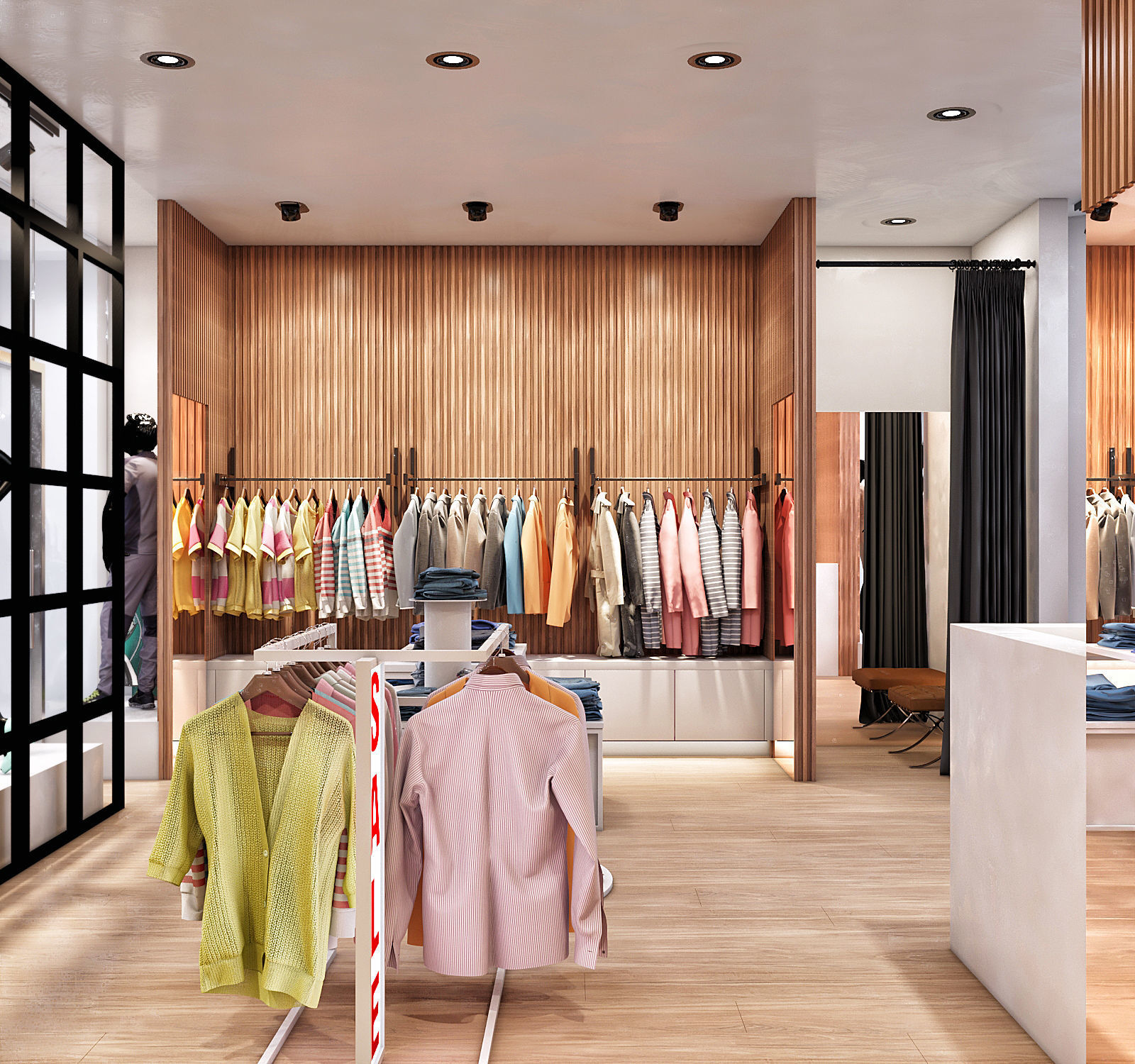 3D clothing store with textures 3D model | CGTrader