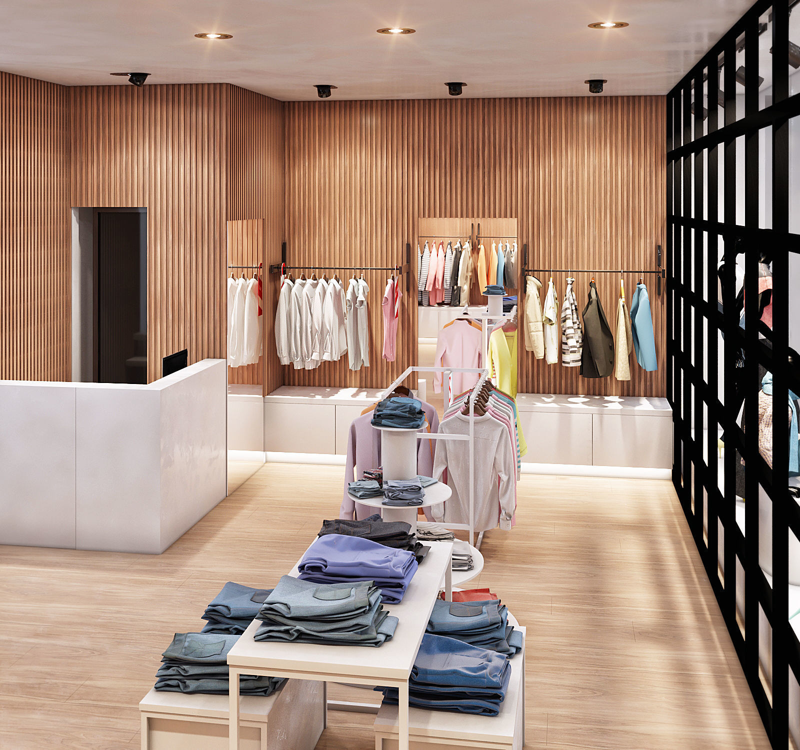 3D clothing store with textures 3D model | CGTrader