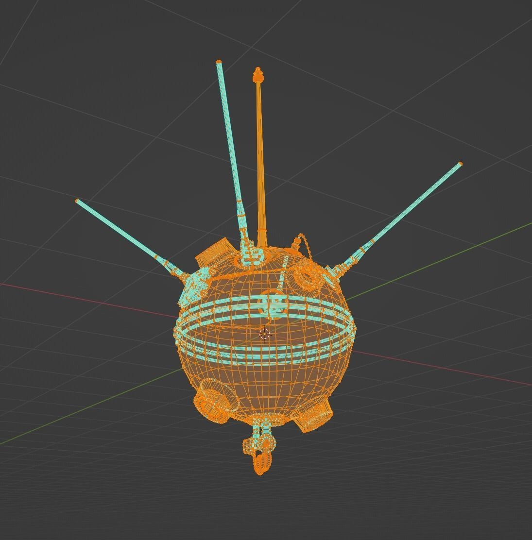 3D model Luna 1 Spacecraft - 4k Textures VR / AR / low-poly | CGTrader