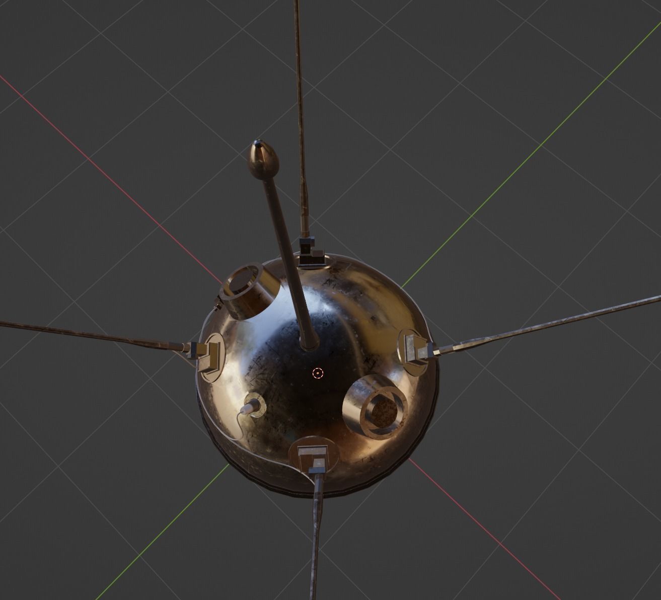 3D model Luna 1 Spacecraft - 4k Textures VR / AR / low-poly | CGTrader