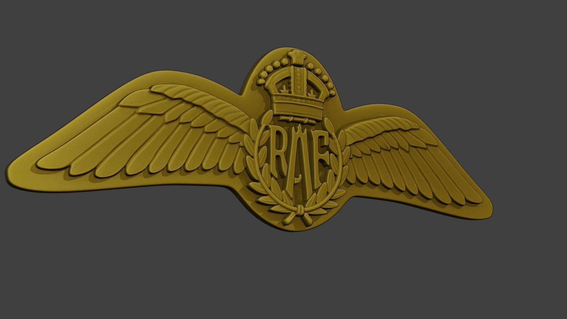 WW2 British Royal Air Force Wings I 3D model 3D printable | CGTrader