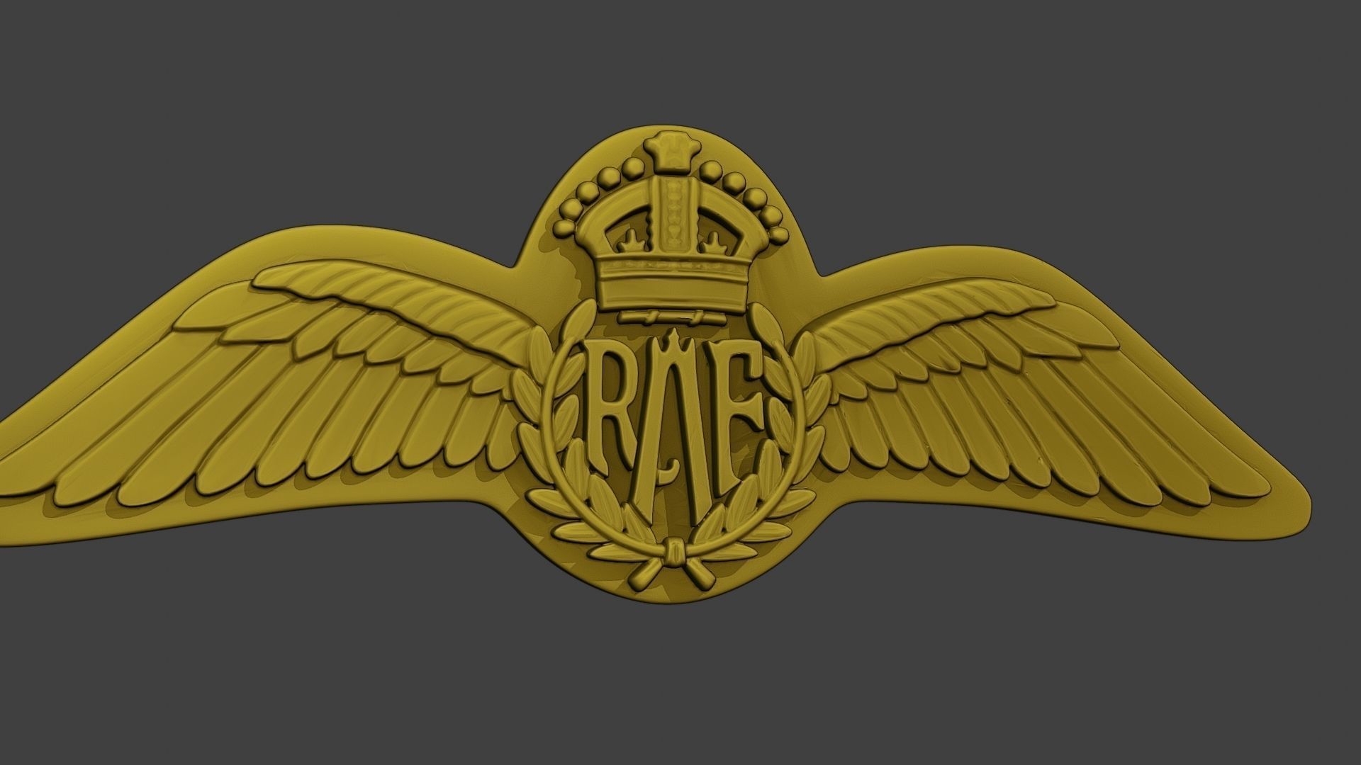 WW2 British Royal Air Force Wings I 3D model 3D printable | CGTrader