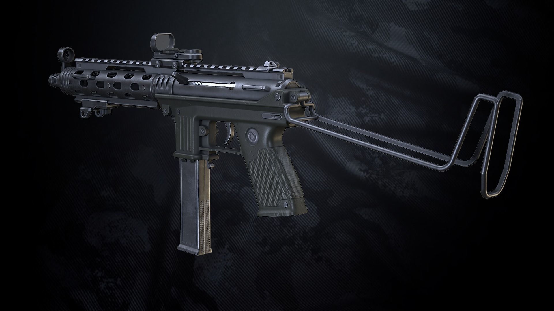 3D model PM-33 SMG With hands And Weapon Case VR / AR / low-poly | CGTrader