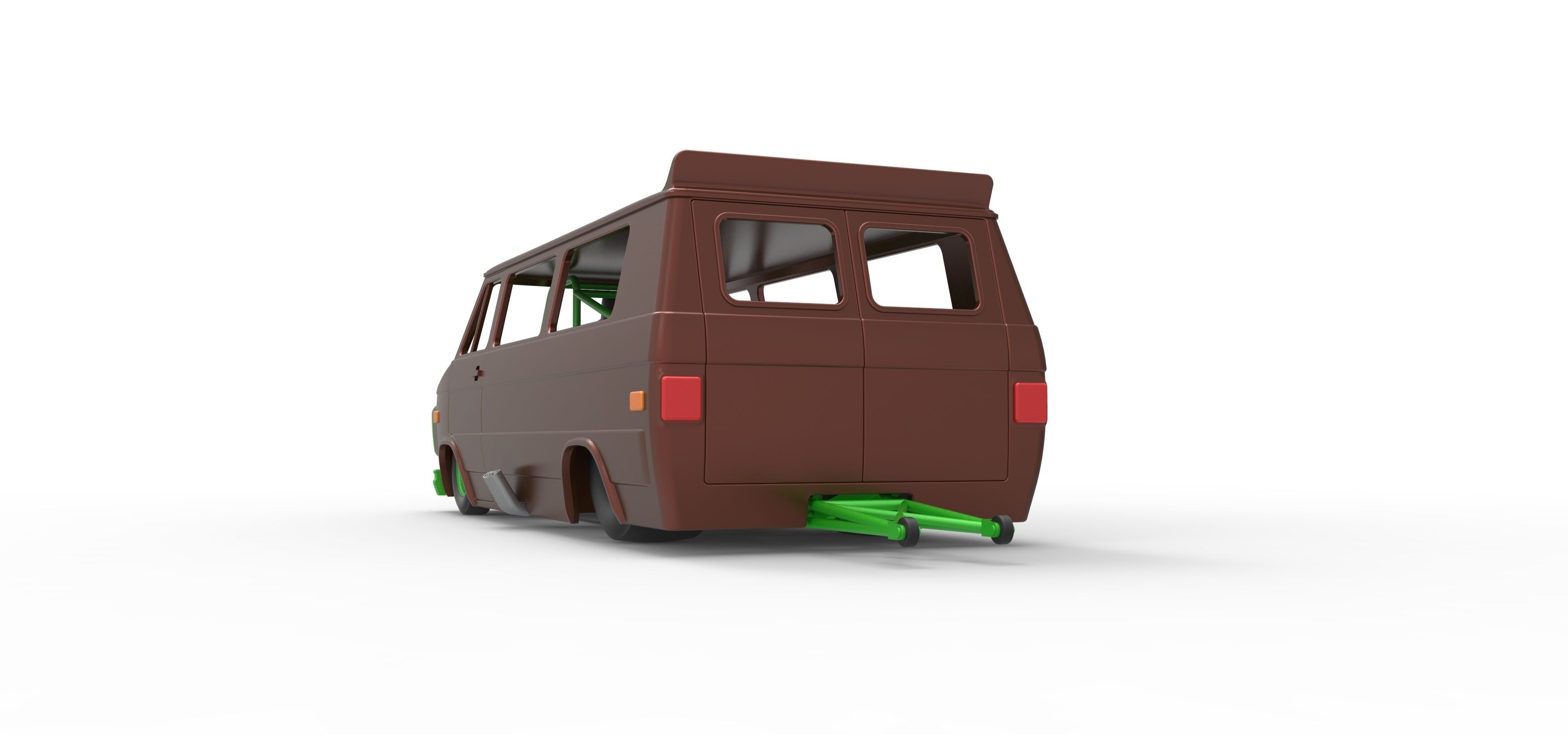 Diecast Dragster Van Scale 1 to 25 3D model 3D printable | CGTrader