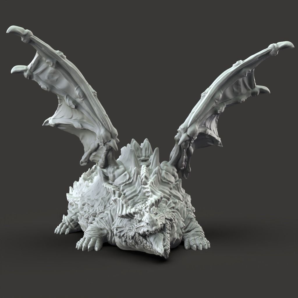 Fat Dragon - 3D Printable TTRPG - PRESUPPORTED - 32mm Scale 3D model 3D ...