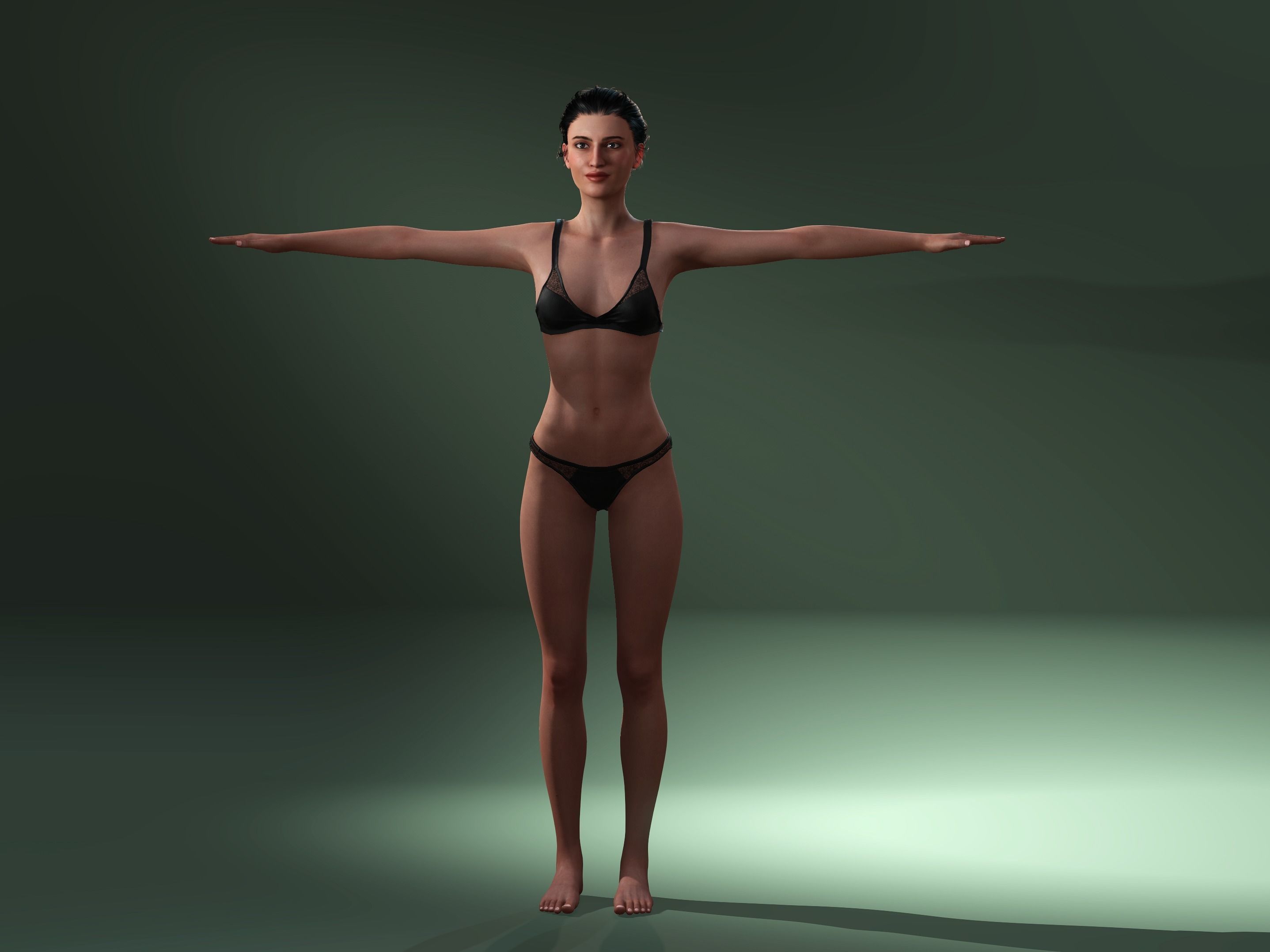 3D model Karina-Female character VR / AR / low-poly | CGTrader