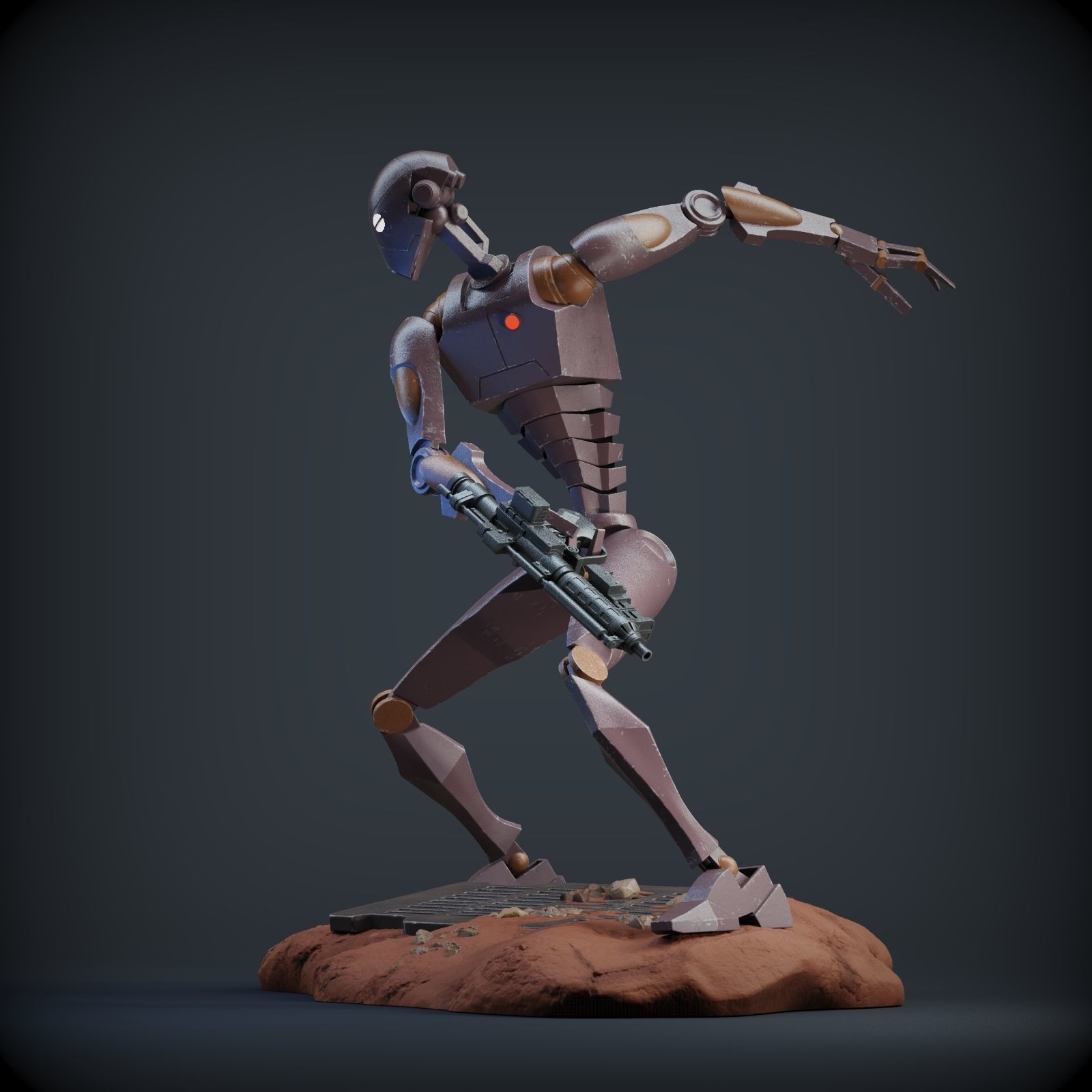 BX COMMANDO DROID FROM CLONE WARS 3D model 3D printable | CGTrader