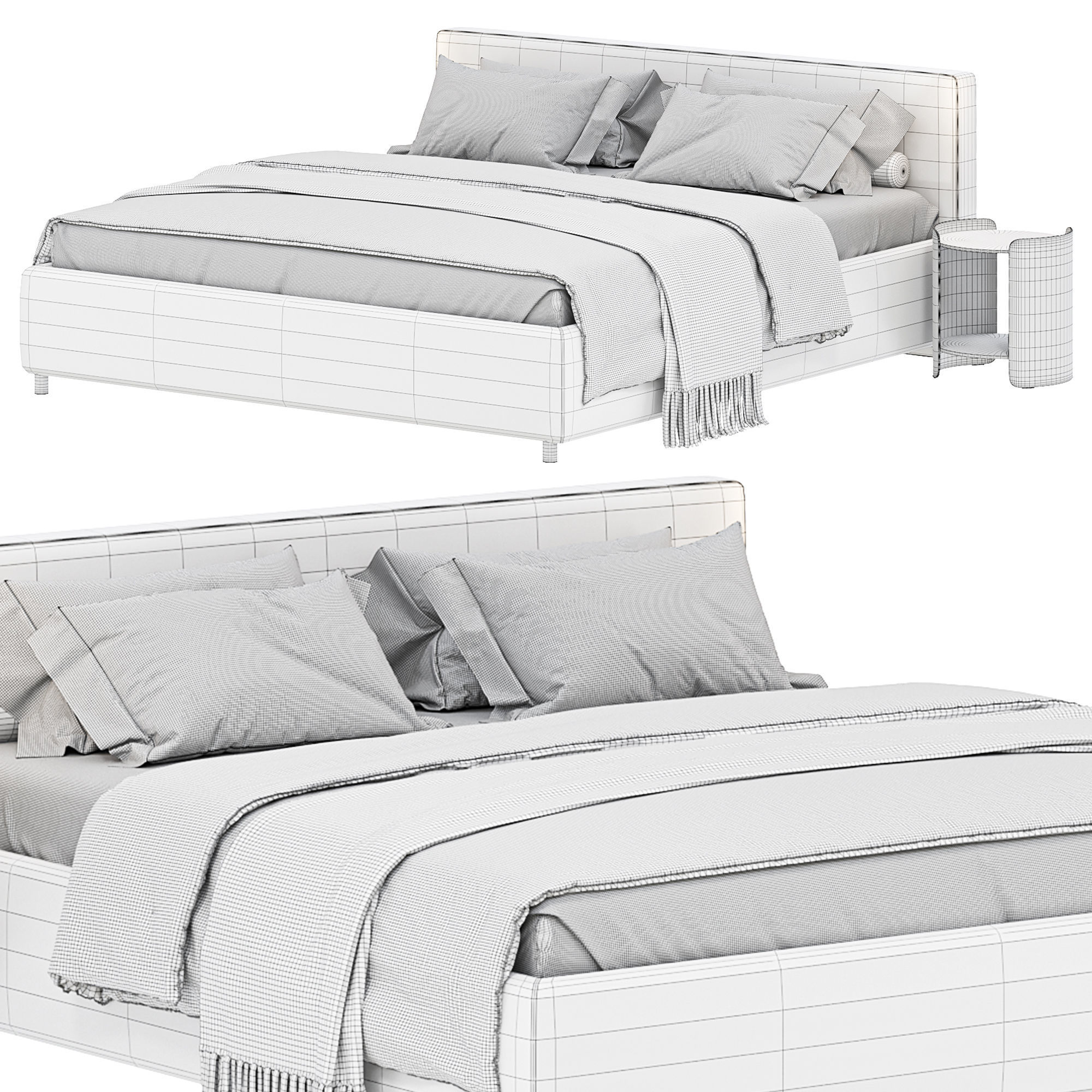 Luiza Bed Grand by Askona 3D model | CGTrader