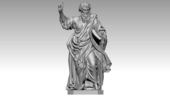 Saint Paul 3D model 3D printable | CGTrader