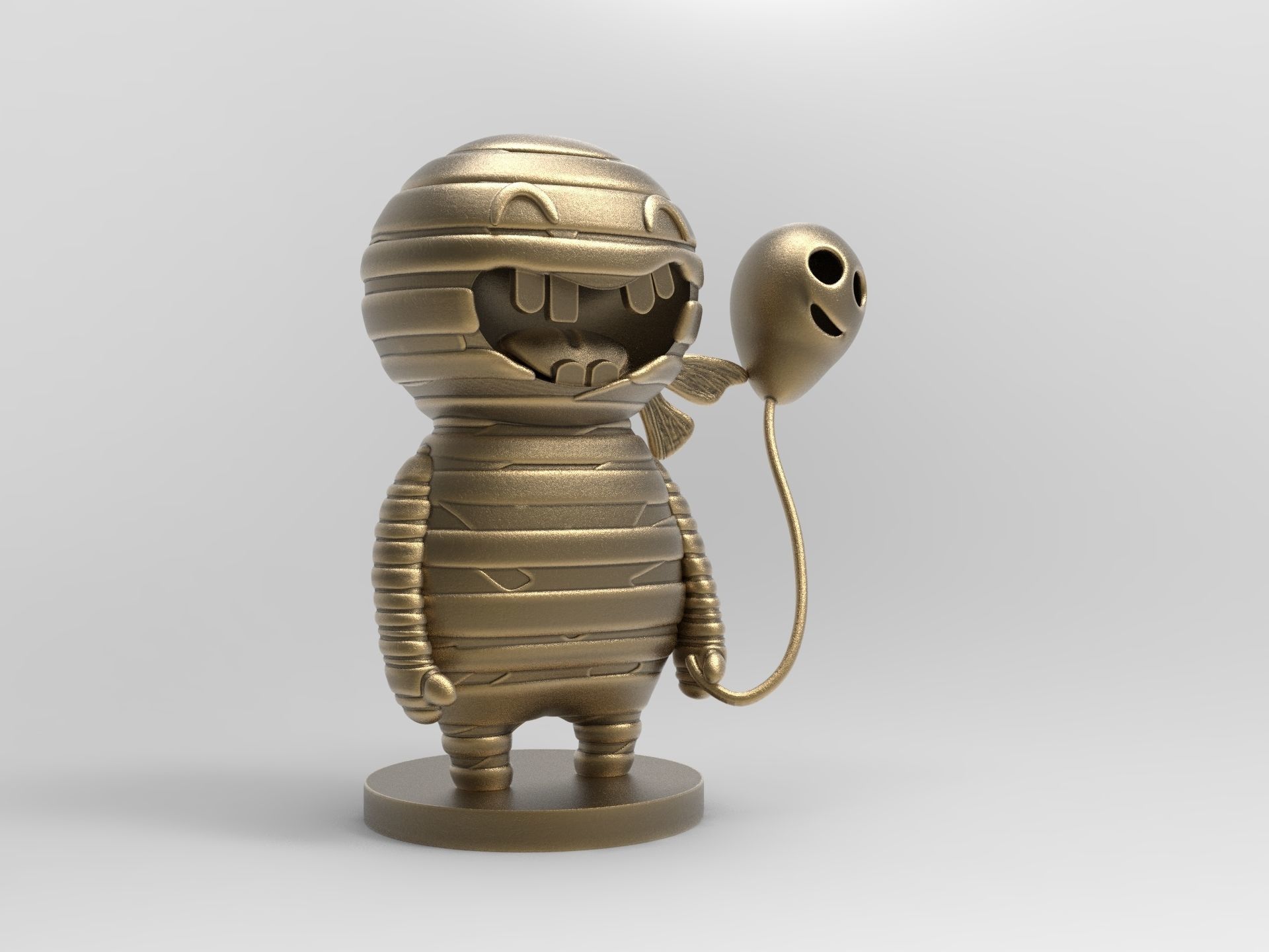 cute little mummy 3dmodel 3D model 3D printable | CGTrader