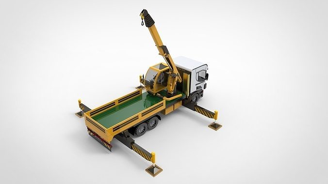 3D model articulating crane VR / AR / low-poly | CGTrader