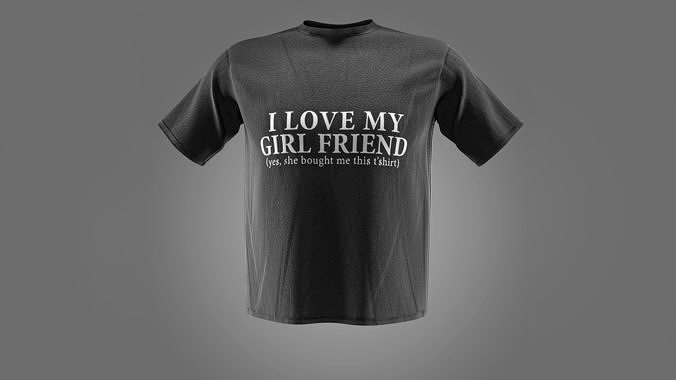 3D model Male boyfriend t-shirt VR / AR / low-poly | CGTrader