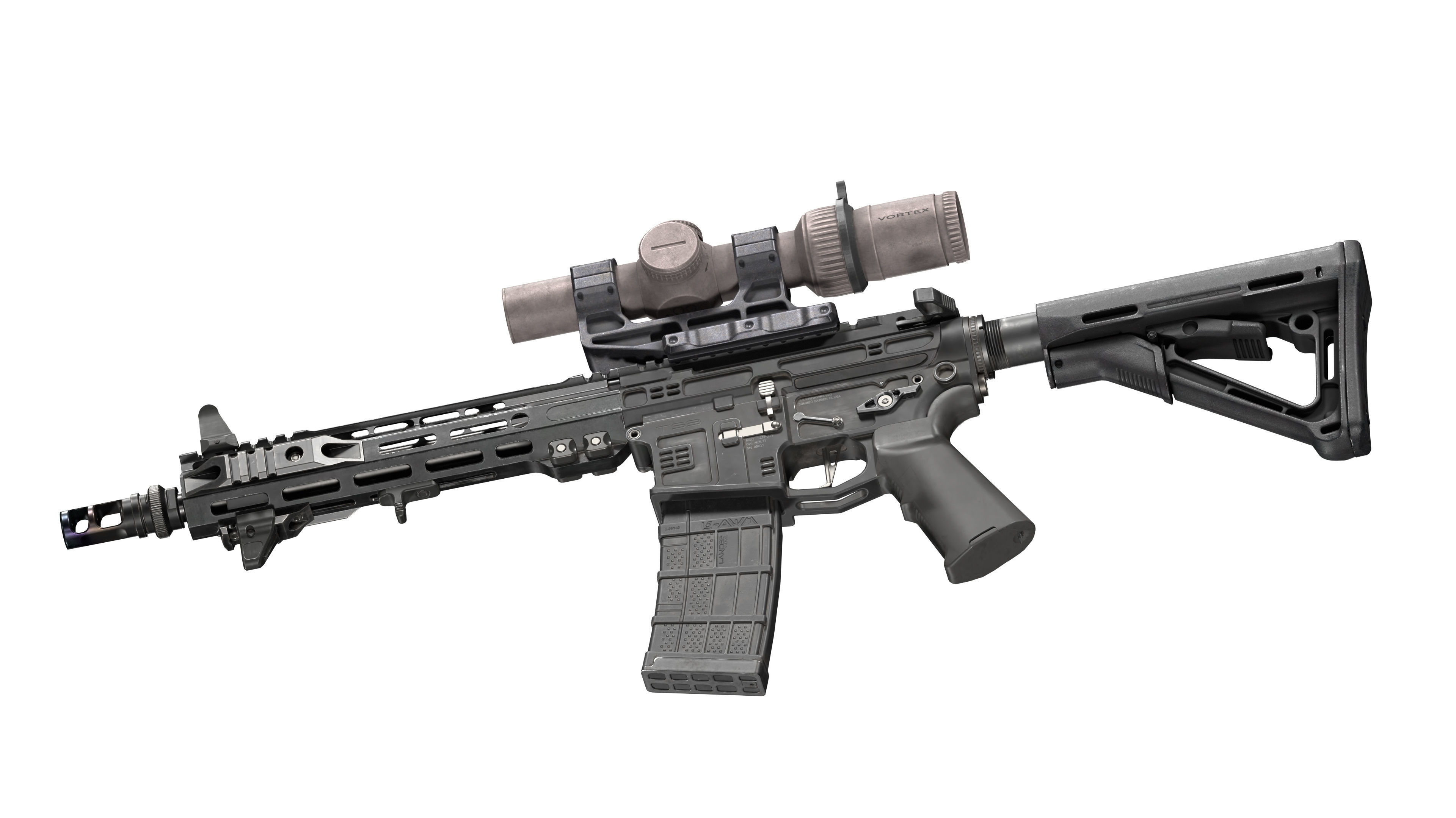 3D model CUSTOM AR-15 RIFLE VR / AR / low-poly | CGTrader