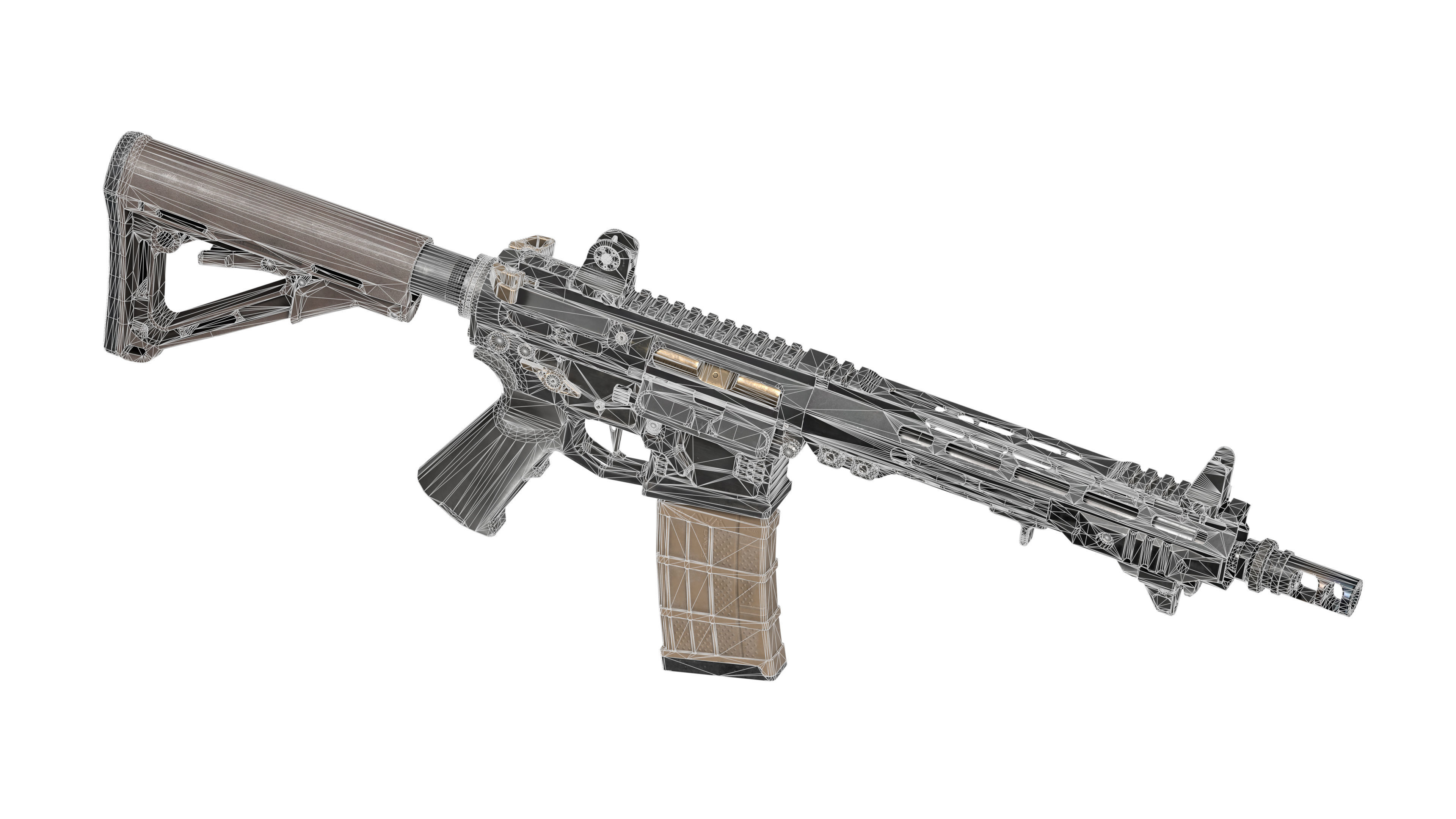 3D model CUSTOM AR-15 RIFLE VR / AR / low-poly | CGTrader