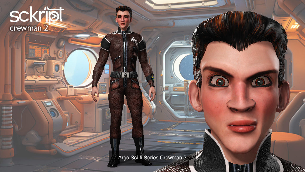 Argo Sci-fi Characters collection VR / AR / low-poly | CGTrader