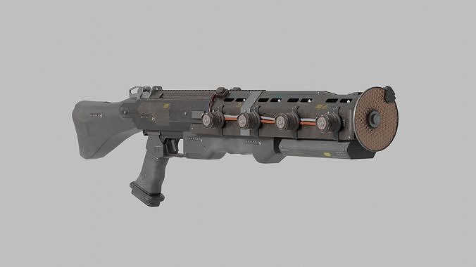 Electromagnetic Gun 3D model | CGTrader