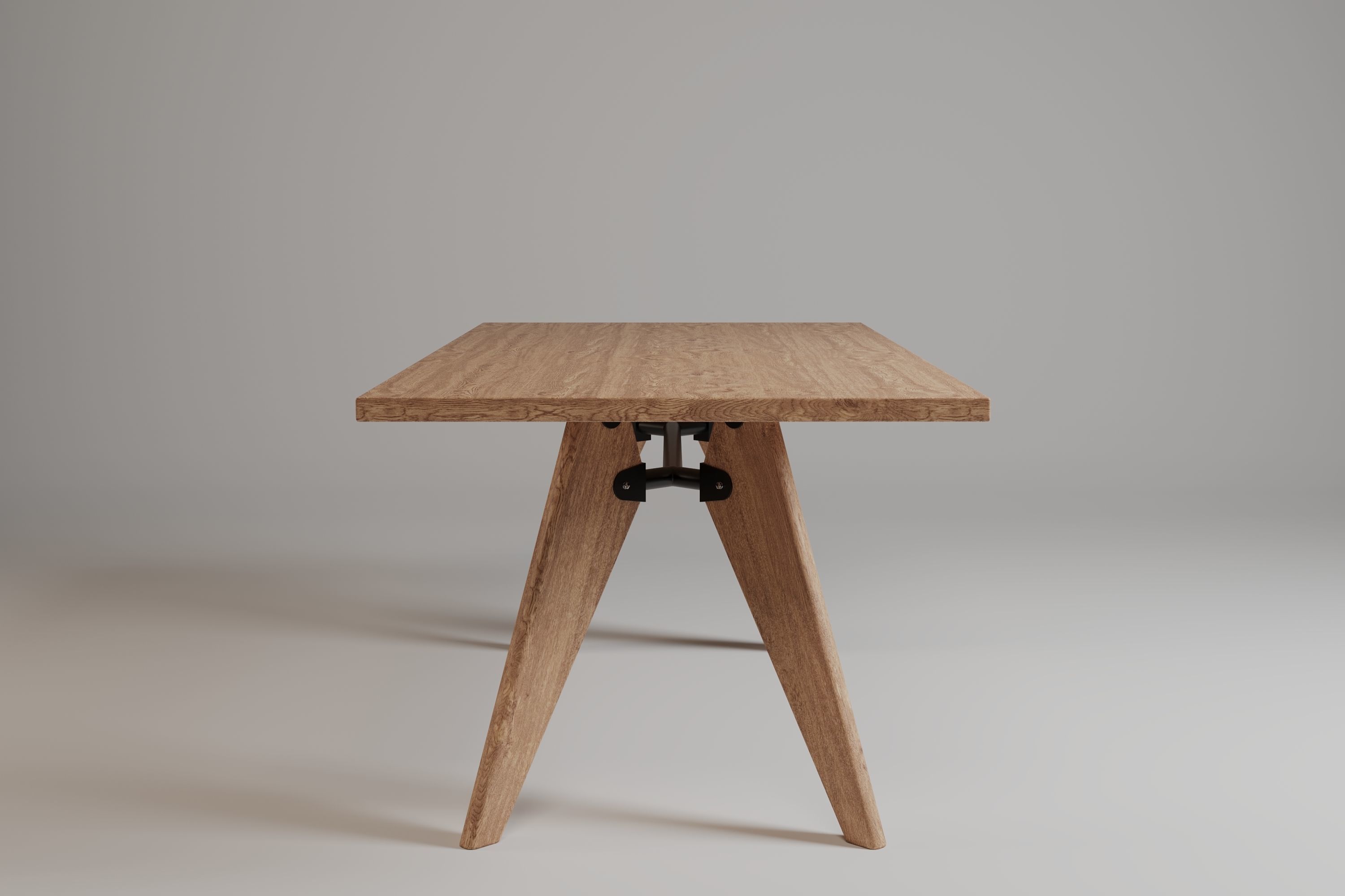 Table SAM Bois by Jean Prouve 3D model | CGTrader