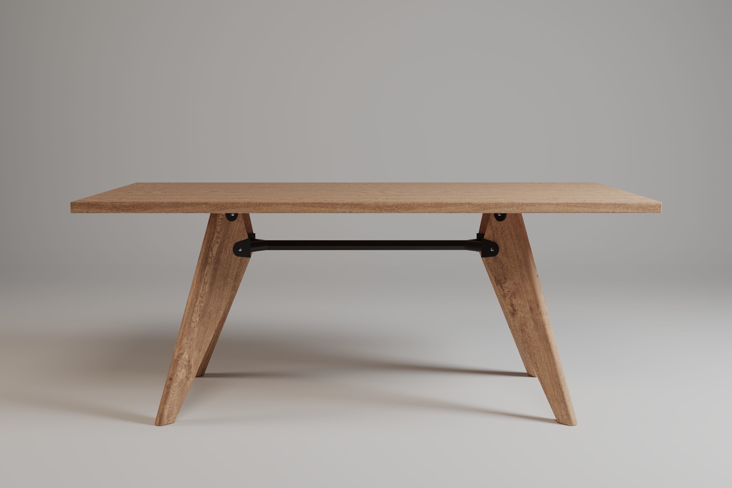 Table SAM Bois by Jean Prouve 3D model | CGTrader