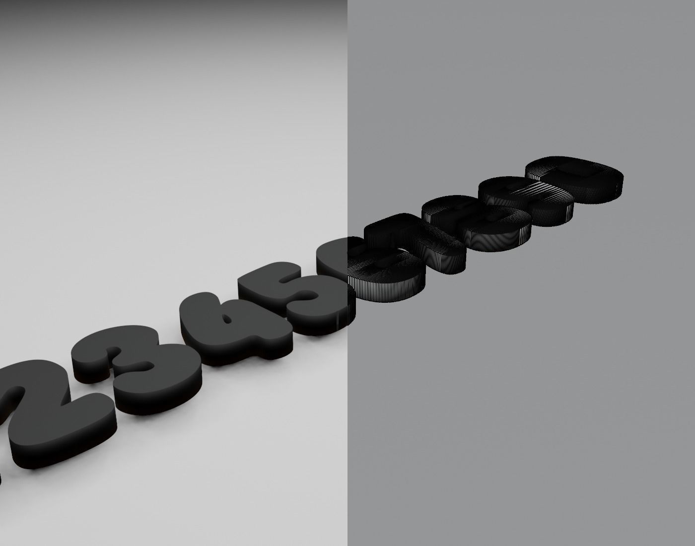 SuperFoods Text Font 3D Printing STL Collection 3D model 3D printable ...