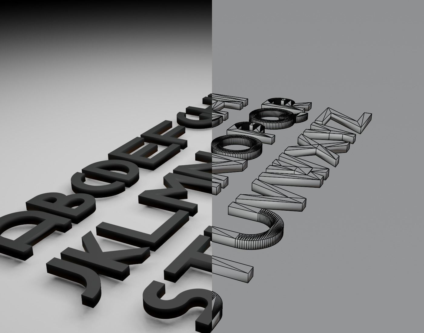 Gerhaus Text Font 3D Printing STL Collection 3D model 3D printable ...