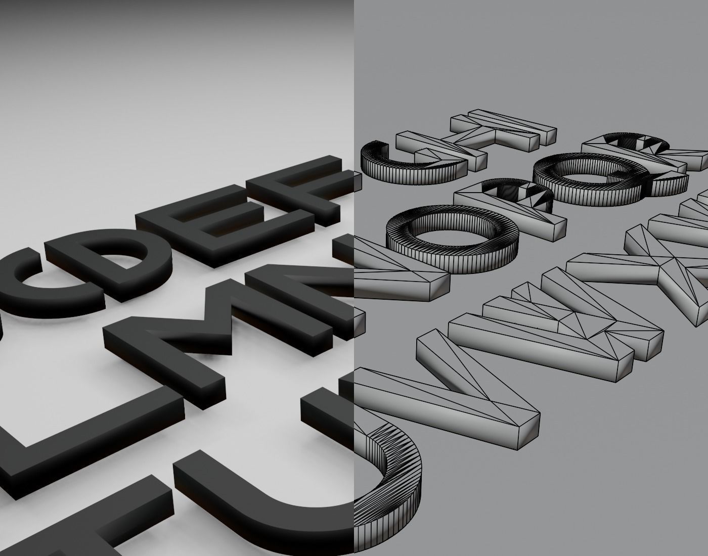 Gerhaus Text Font 3D Printing STL Collection 3D model 3D printable ...