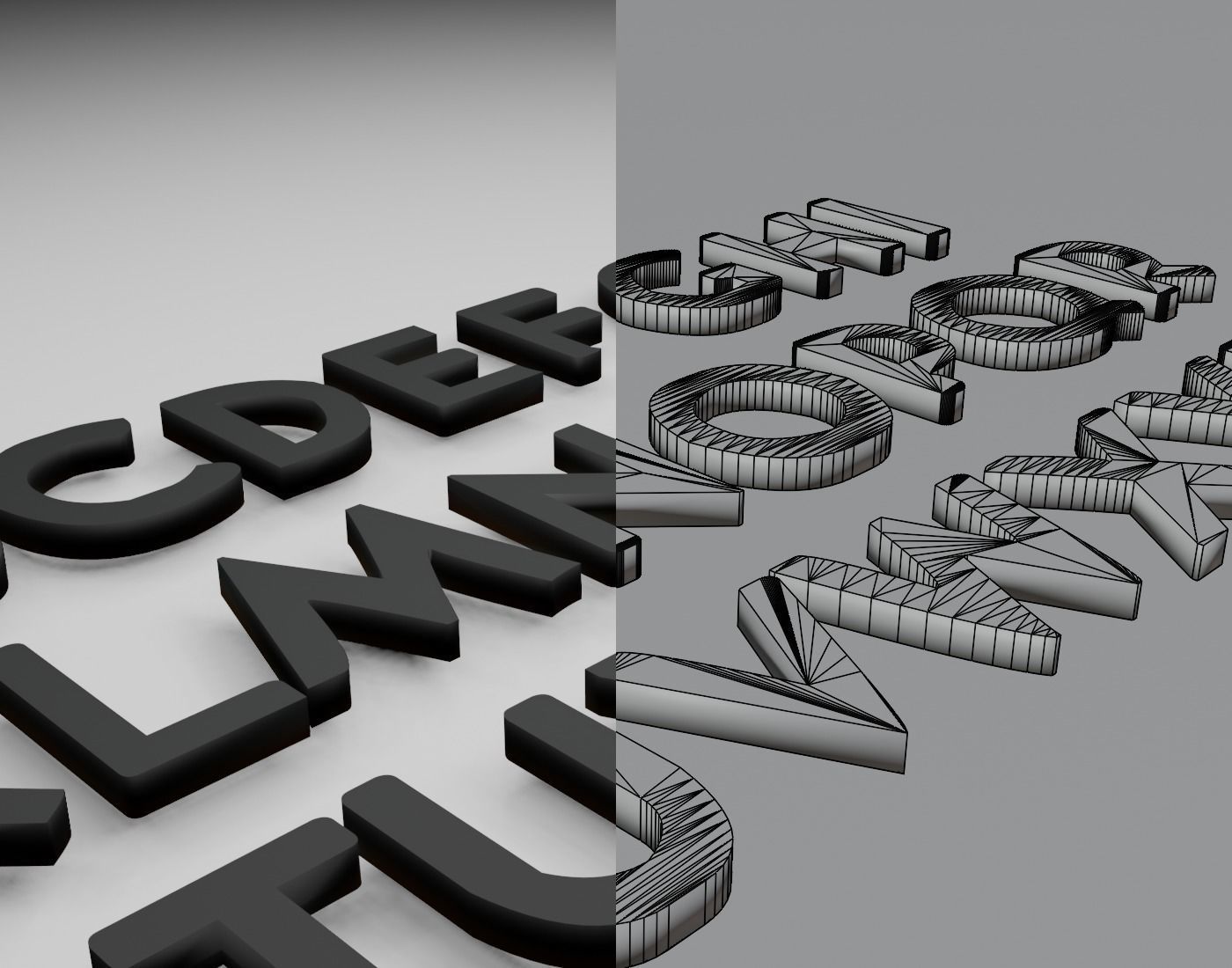 AliceYotsubaInc Text Font 3D Printing STL Collection 3D model 3D ...