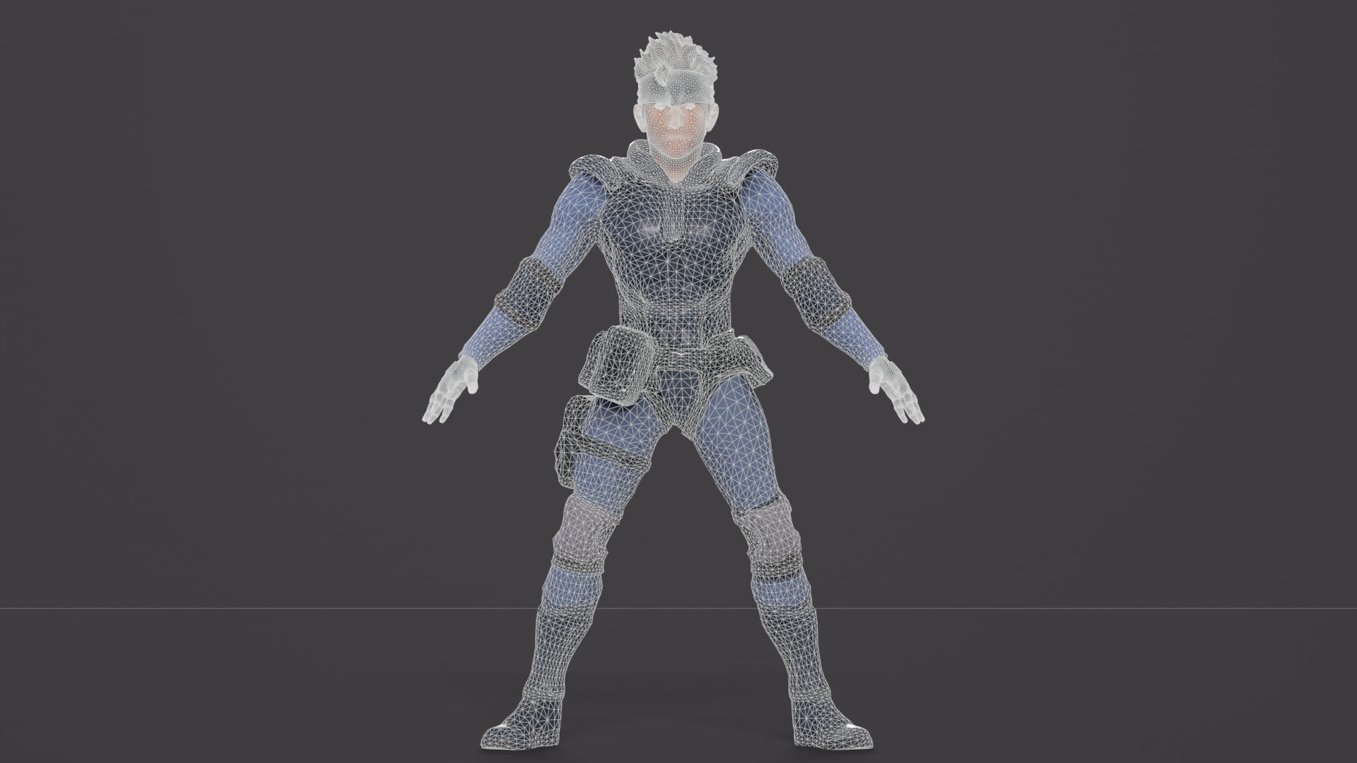 3D model Solid Snake fan art from Metal Gear Solid VR / AR / low-poly ...
