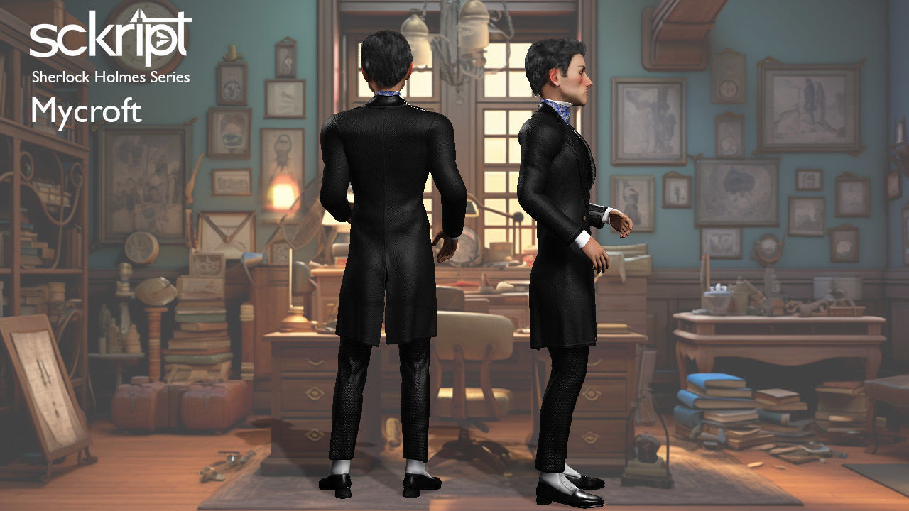 3D model Sherlock World Mycroft VR / AR / low-poly | CGTrader