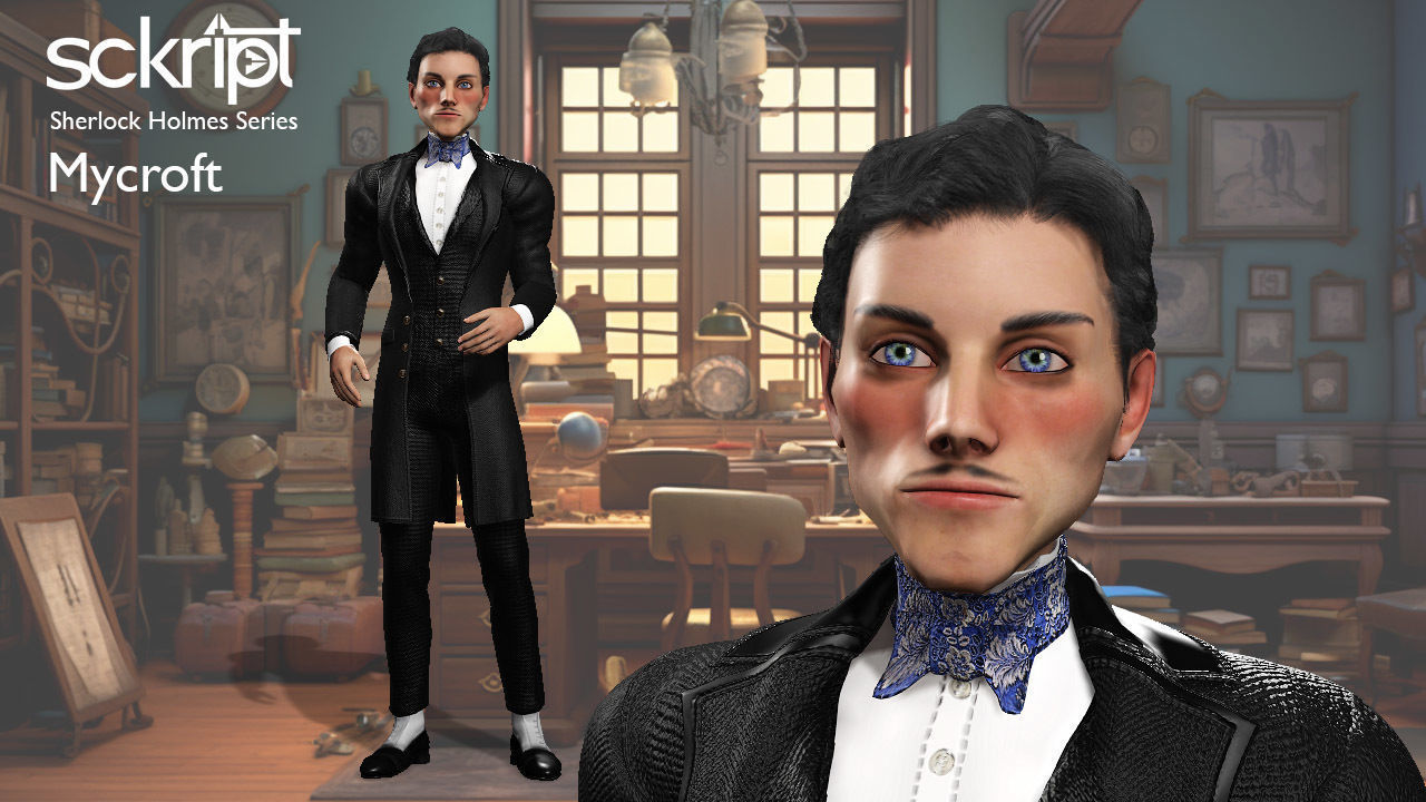 3D model Sherlock World Mycroft VR / AR / low-poly | CGTrader