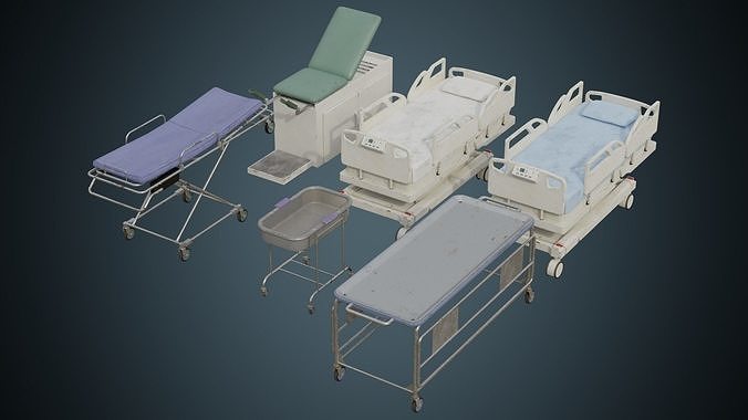 Hospital Props Collection 4B VR / AR / low-poly | CGTrader
