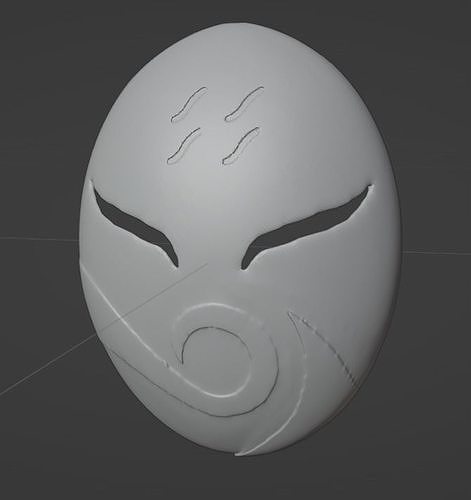 Haku mask 3D model 3D printable | CGTrader