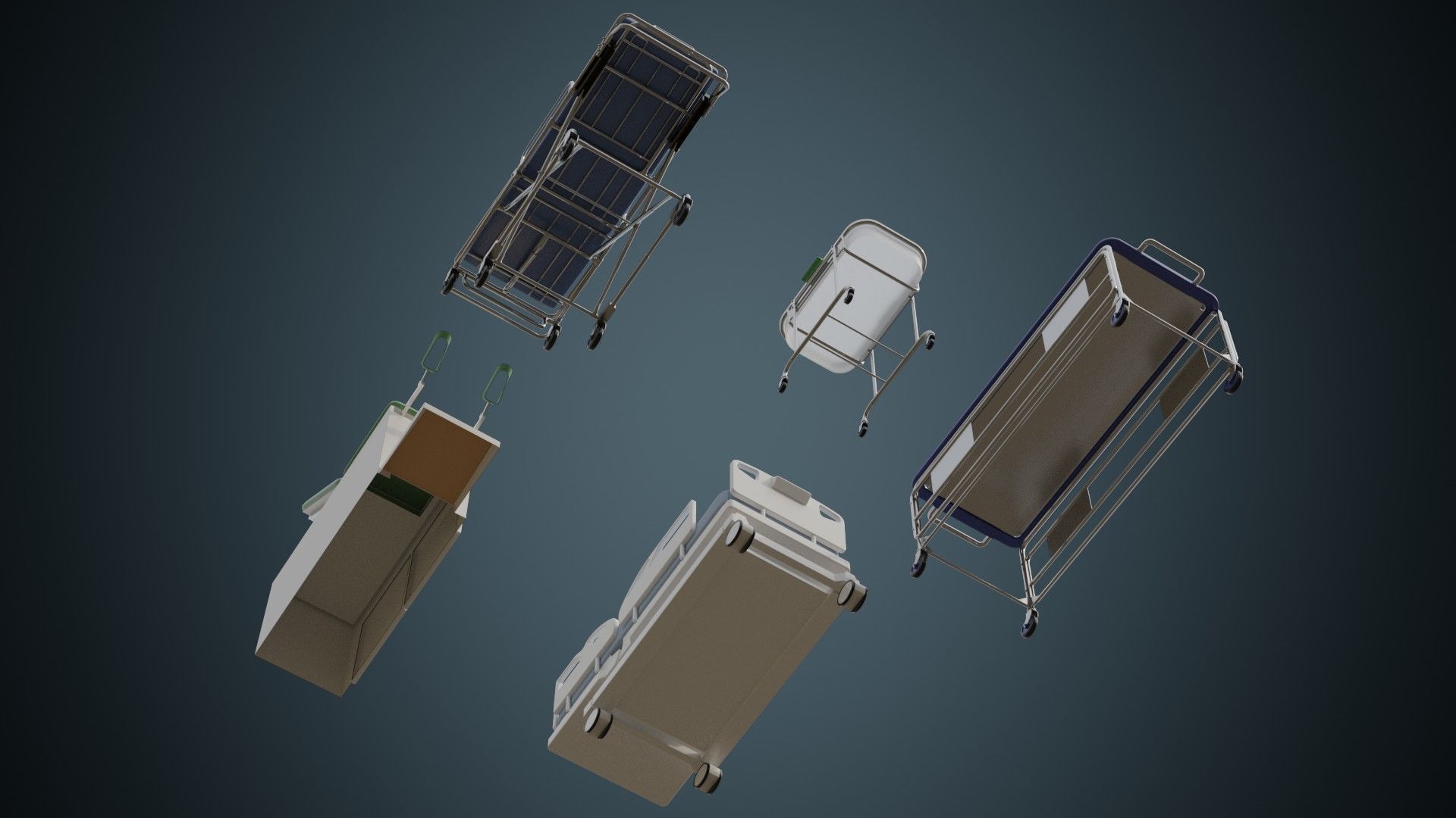 Hospital Props Collection 4 Basic VR / AR / low-poly | CGTrader