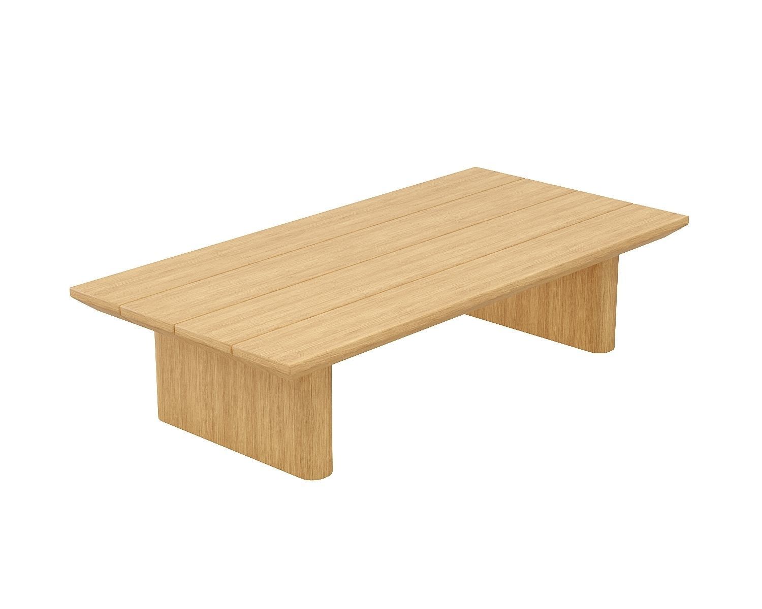 BALMAIN TEAK RECTANGULAR COFFEE TABLE 3D model | CGTrader