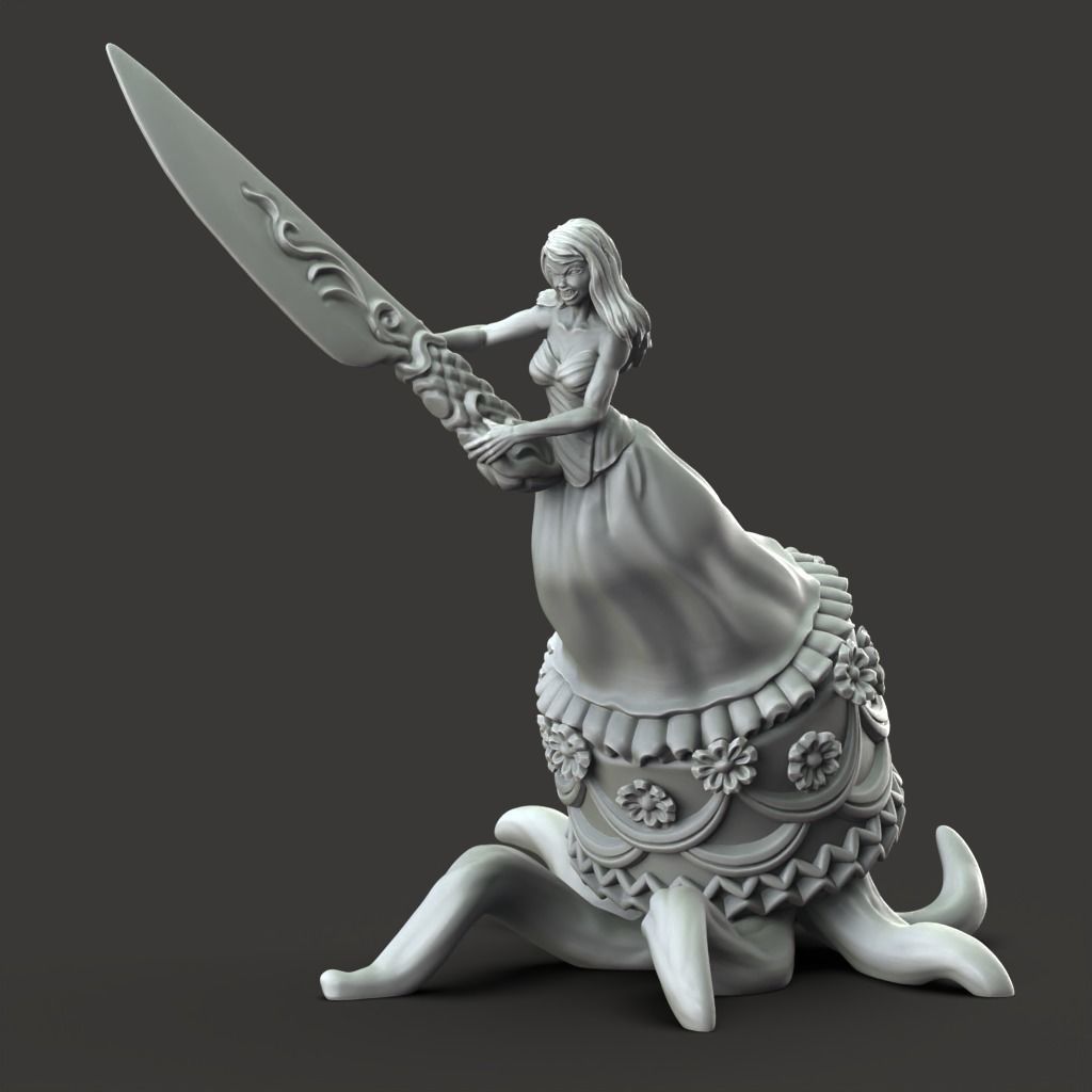 Wedding Cake Topper - 3D Printable TTRPG - PRESUPPORTED - 32mm 3D model ...