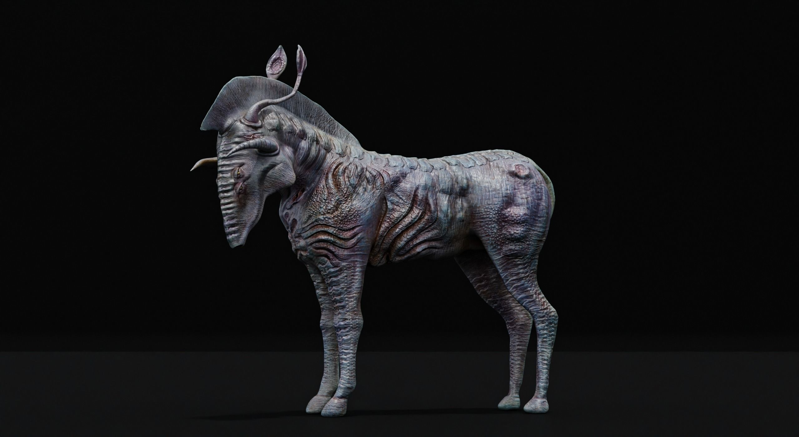 3D model Horse Alien Creature VR / AR / low-poly | CGTrader
