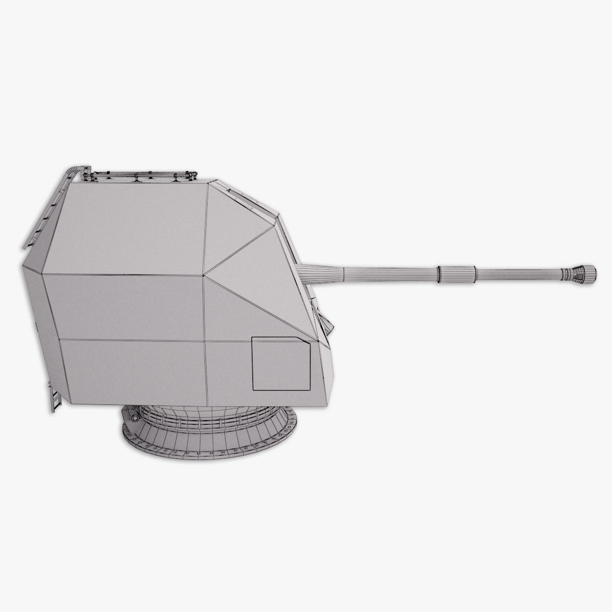 Mark 8 naval gun 3D model 3D model | CGTrader