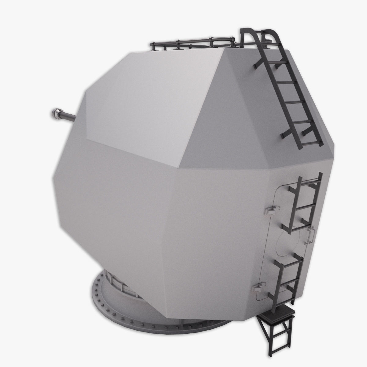 Mark 8 naval gun 3D model 3D model | CGTrader