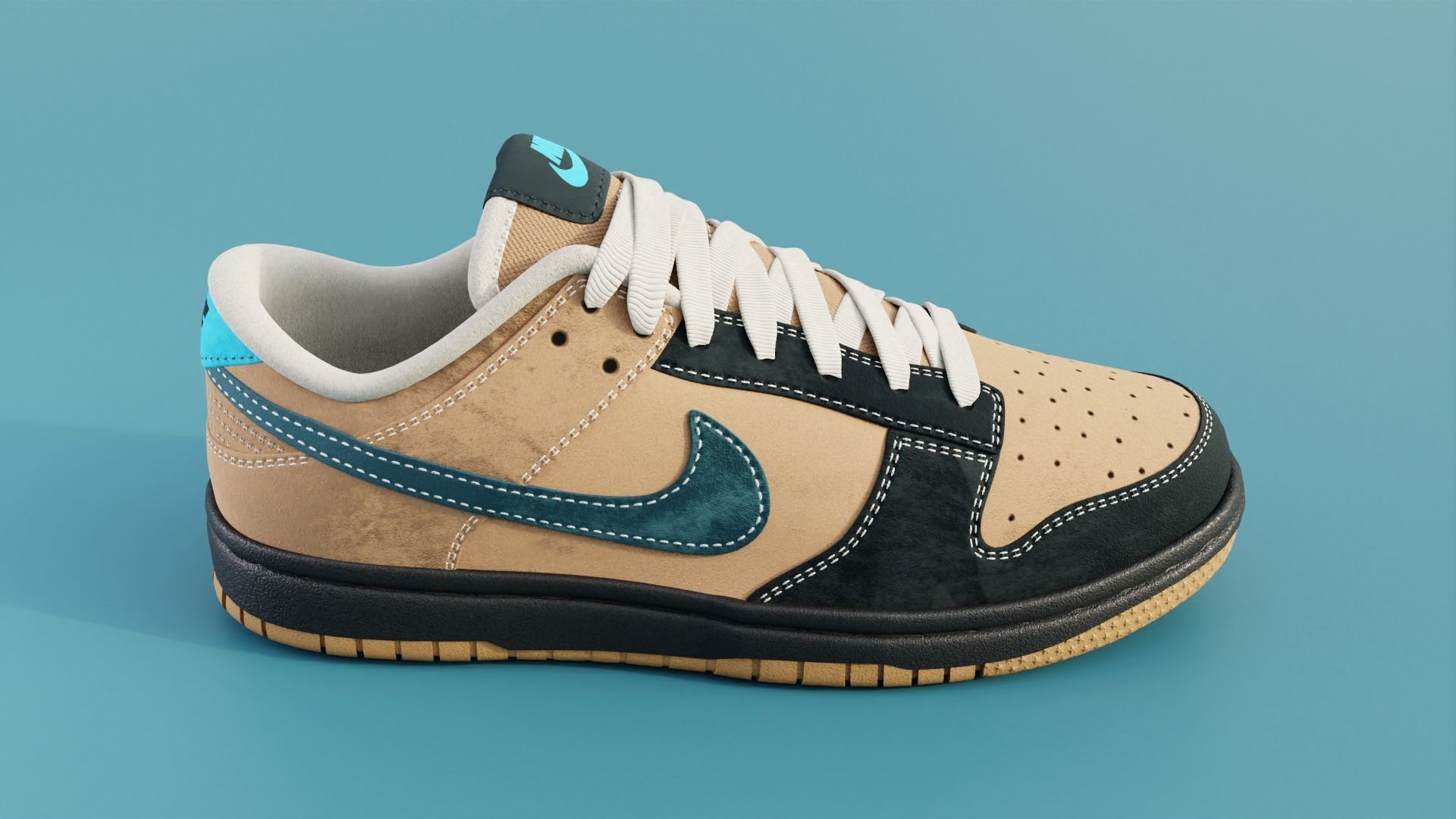 Nike Dunk Low 8 Pieces 3D Model Collection | CGTrader