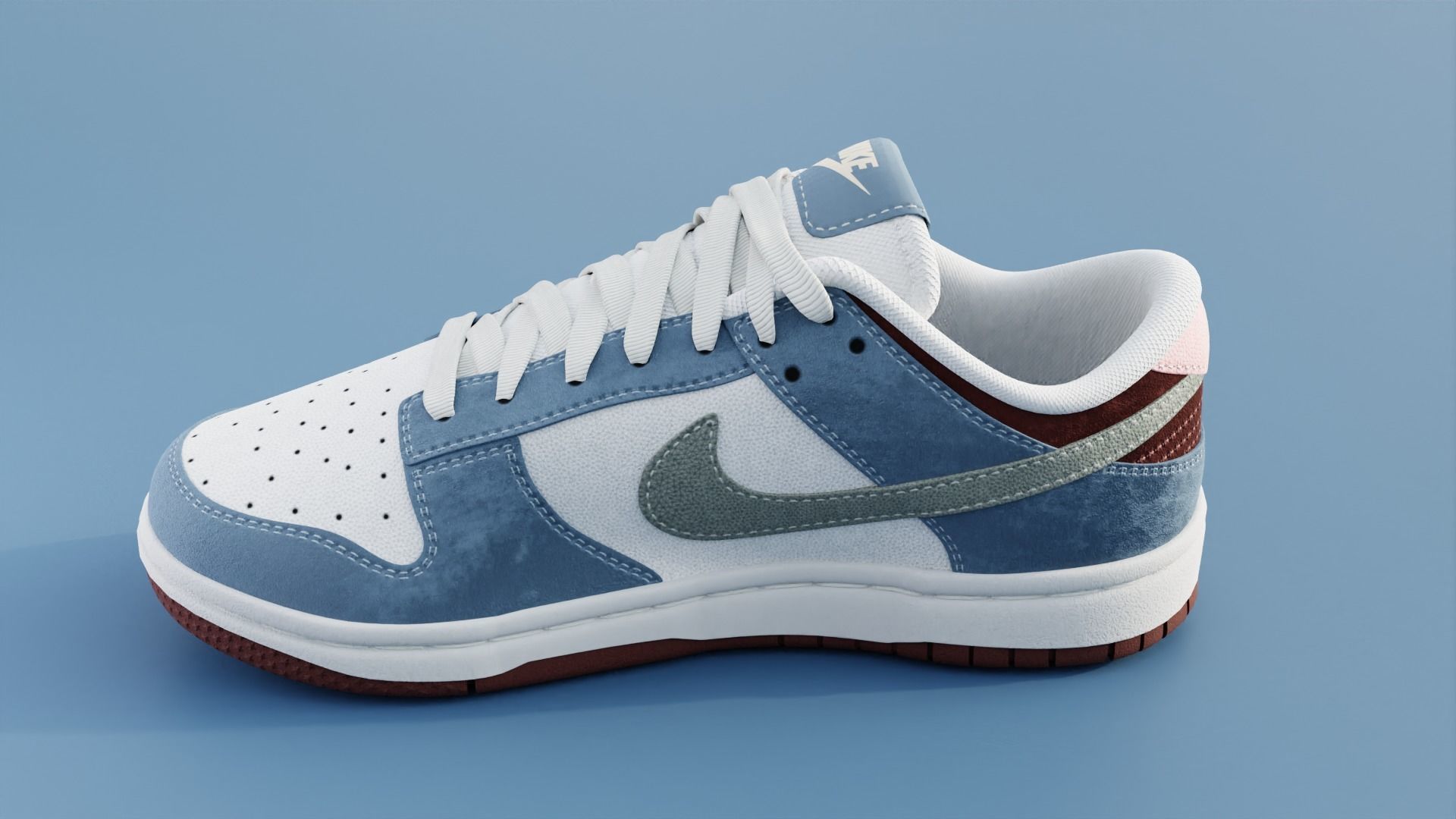 Nike Dunk Low 8 Pieces 3D Model Collection | CGTrader