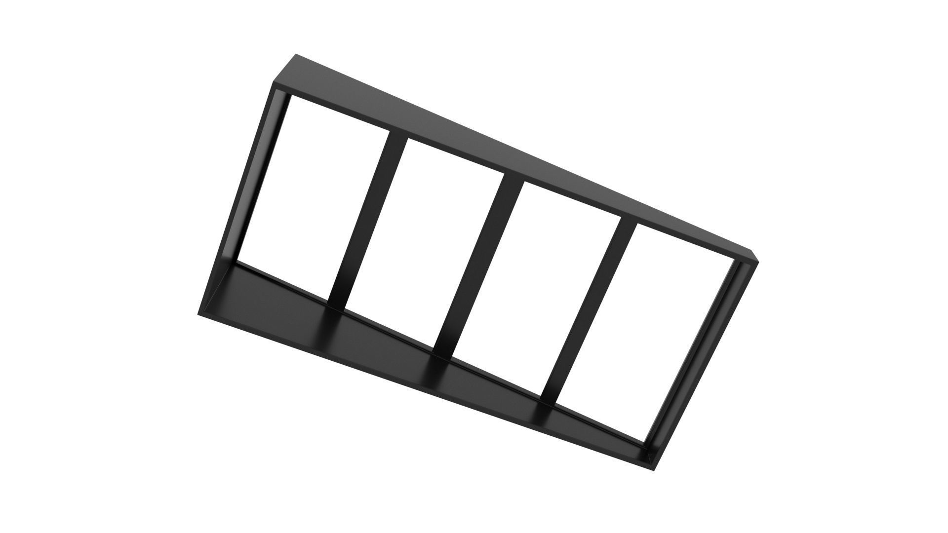 Black Lego Slope Bar 3D model | CGTrader