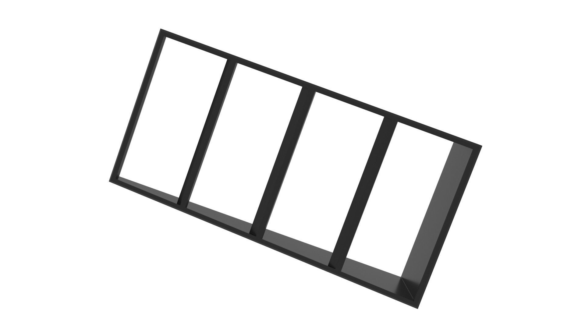 Black Lego Slope Bar 3D model | CGTrader