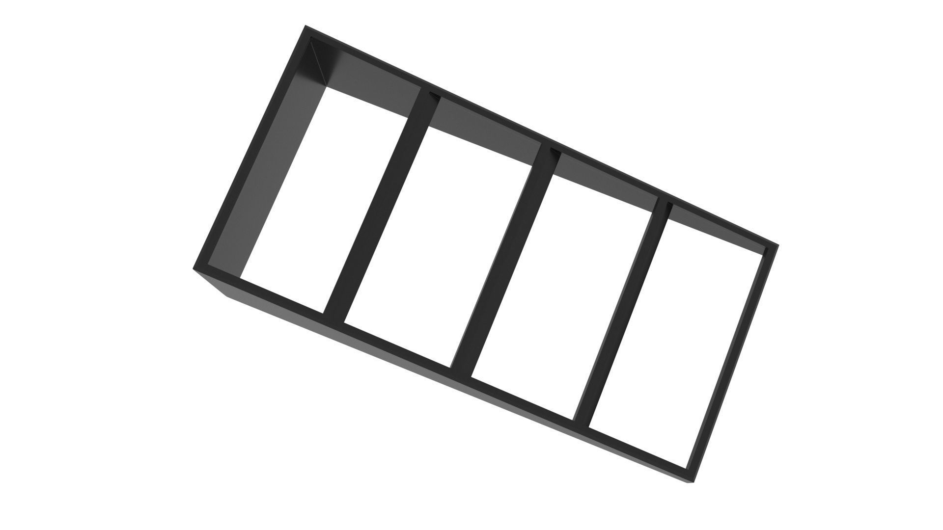 Black Lego Slope Bar 3D model | CGTrader