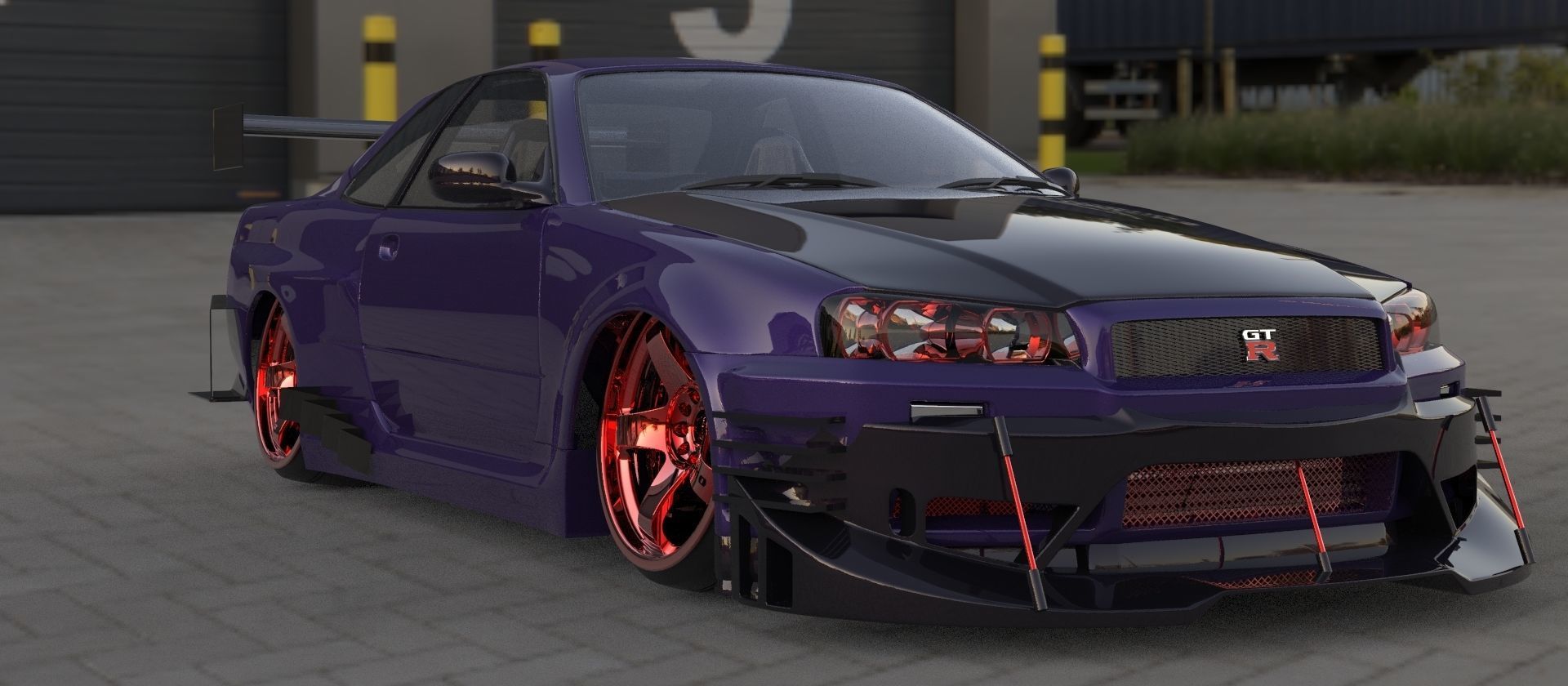 GT R34 3D model | CGTrader