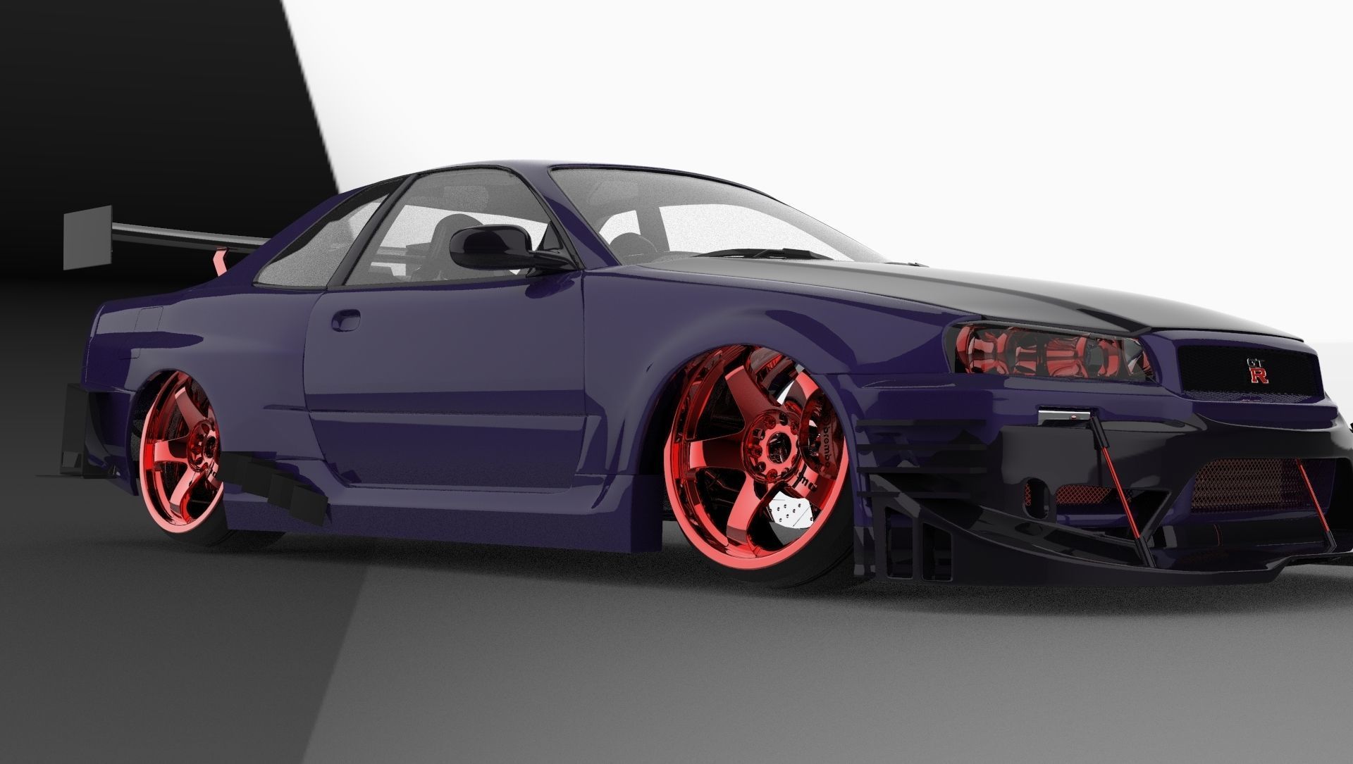 GT R34 3D model | CGTrader