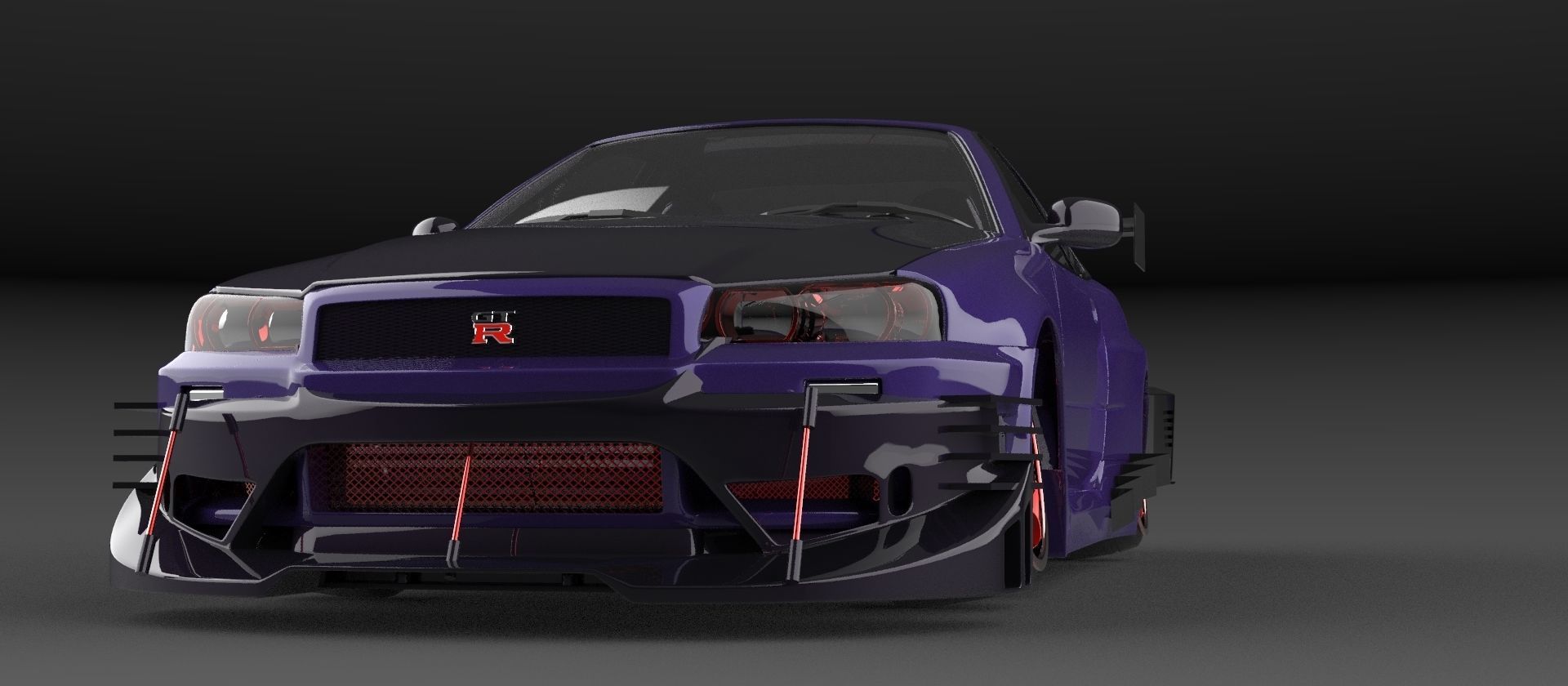GT R34 3D model | CGTrader